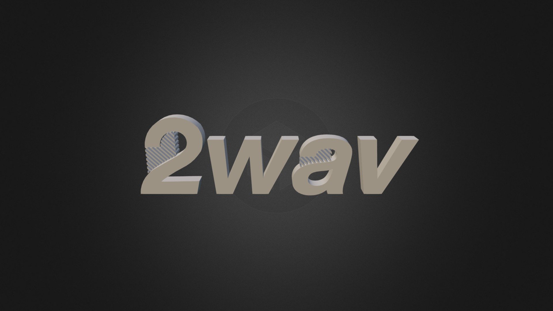 2wav-logo - 3D model by The Hazy Vagrant (@VagrantIndustries) [a7a47b2 ...