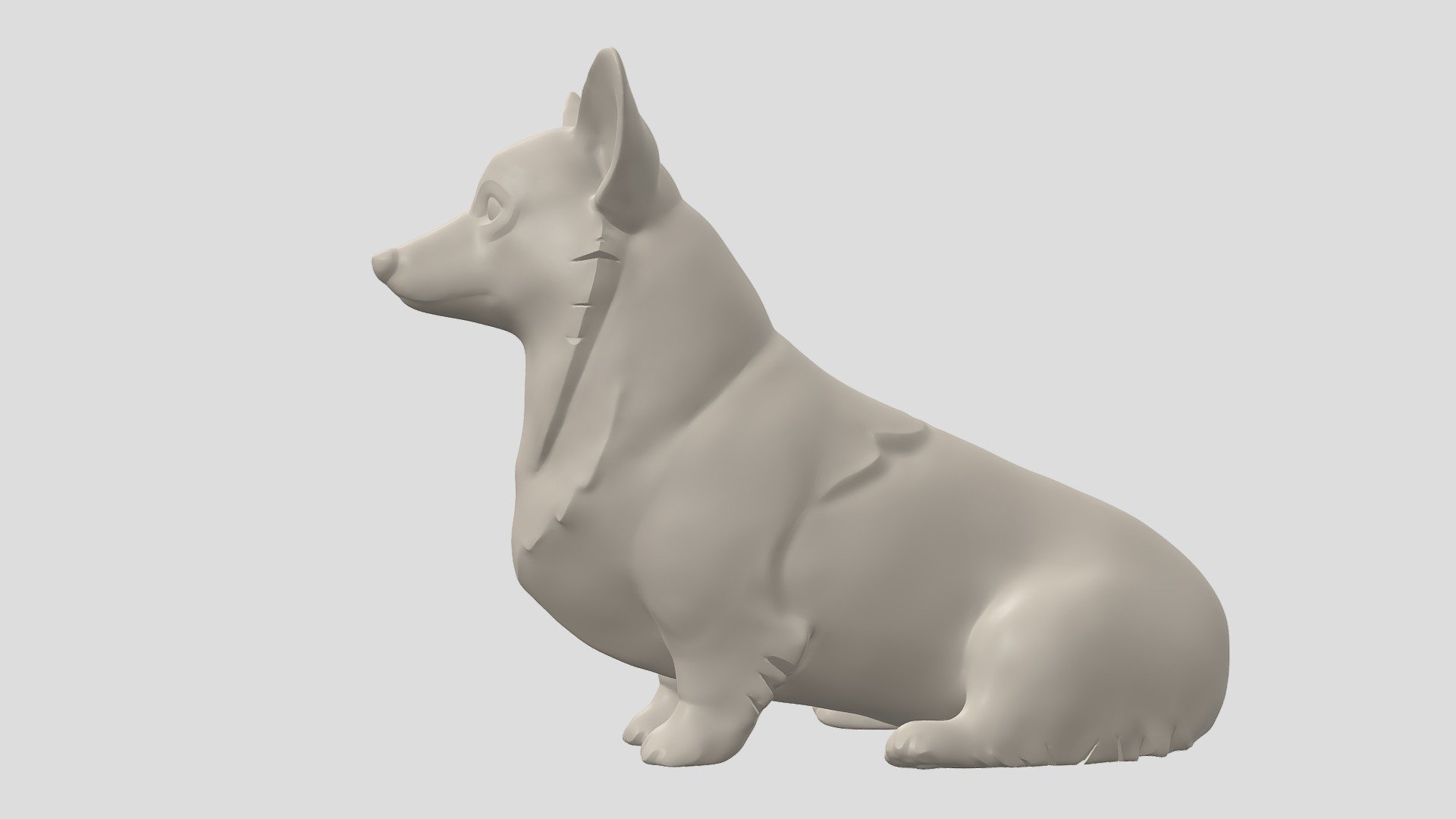 Corgi - 3D model by FraGal [a7a602b] - Sketchfab