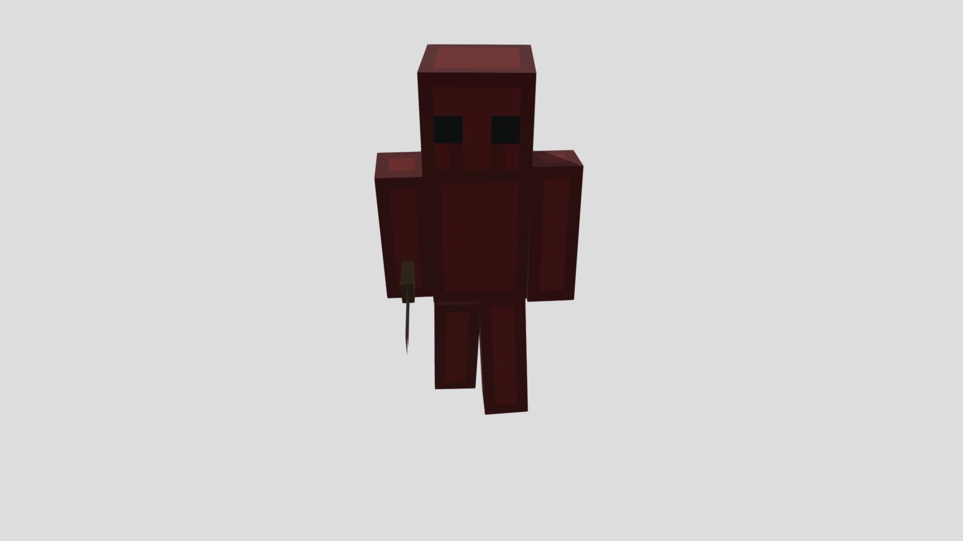 Prototype herobrine (Blood Red) - Download Free 3D model by Creeper Demon Lord (@Overlord_of_Sin ...