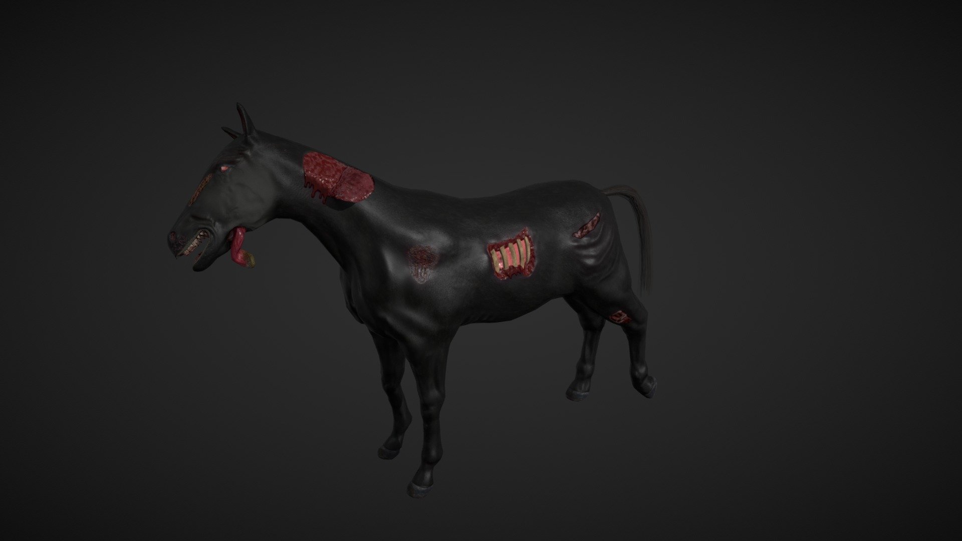 Undead Horse - 3D model by Michał Szubert (@1ta.szubert) [a7aa9ce ...