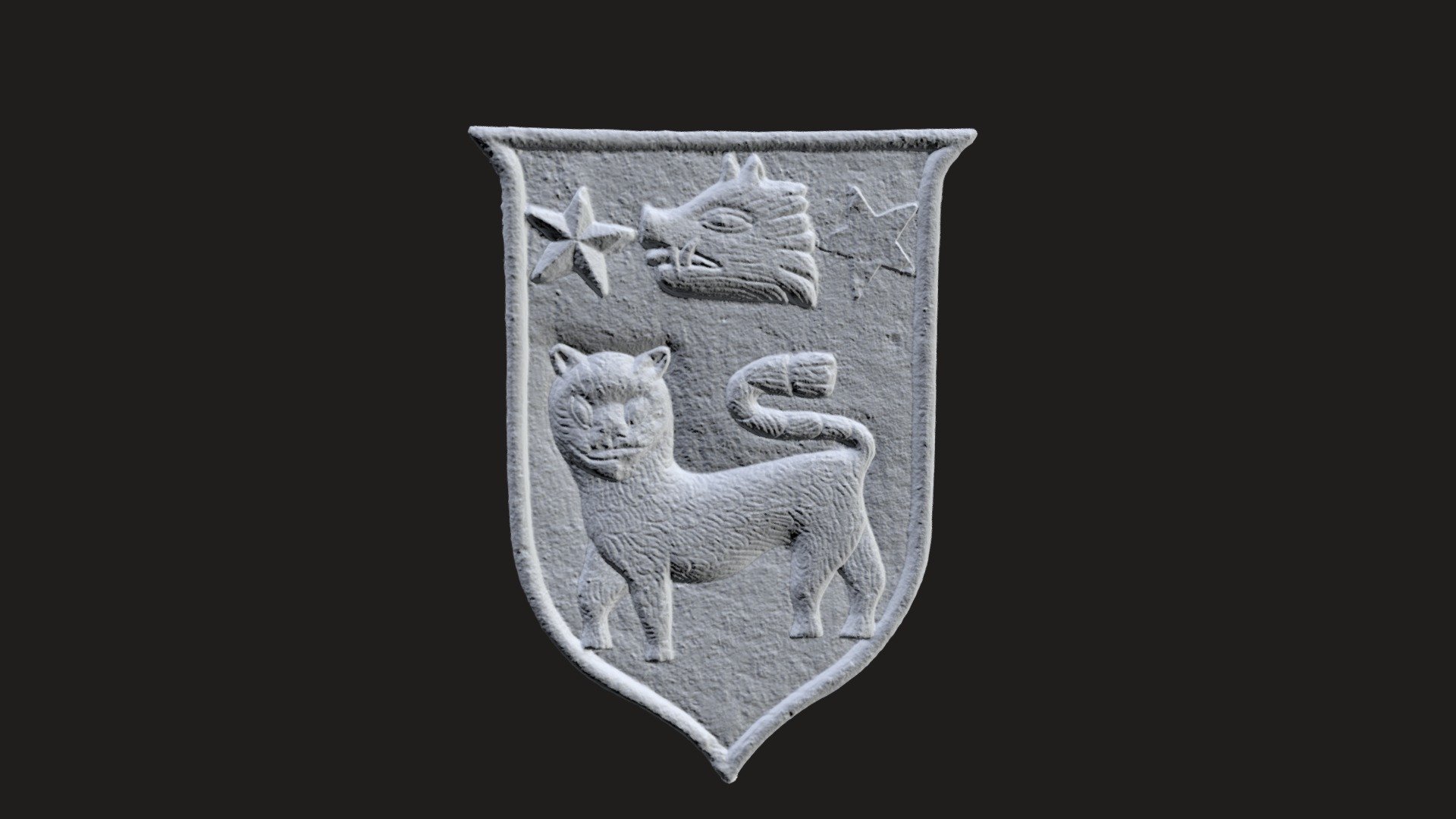 Finlayson coat of arms, Eassie, Angus, Scotland - 3D model by hfenton ...