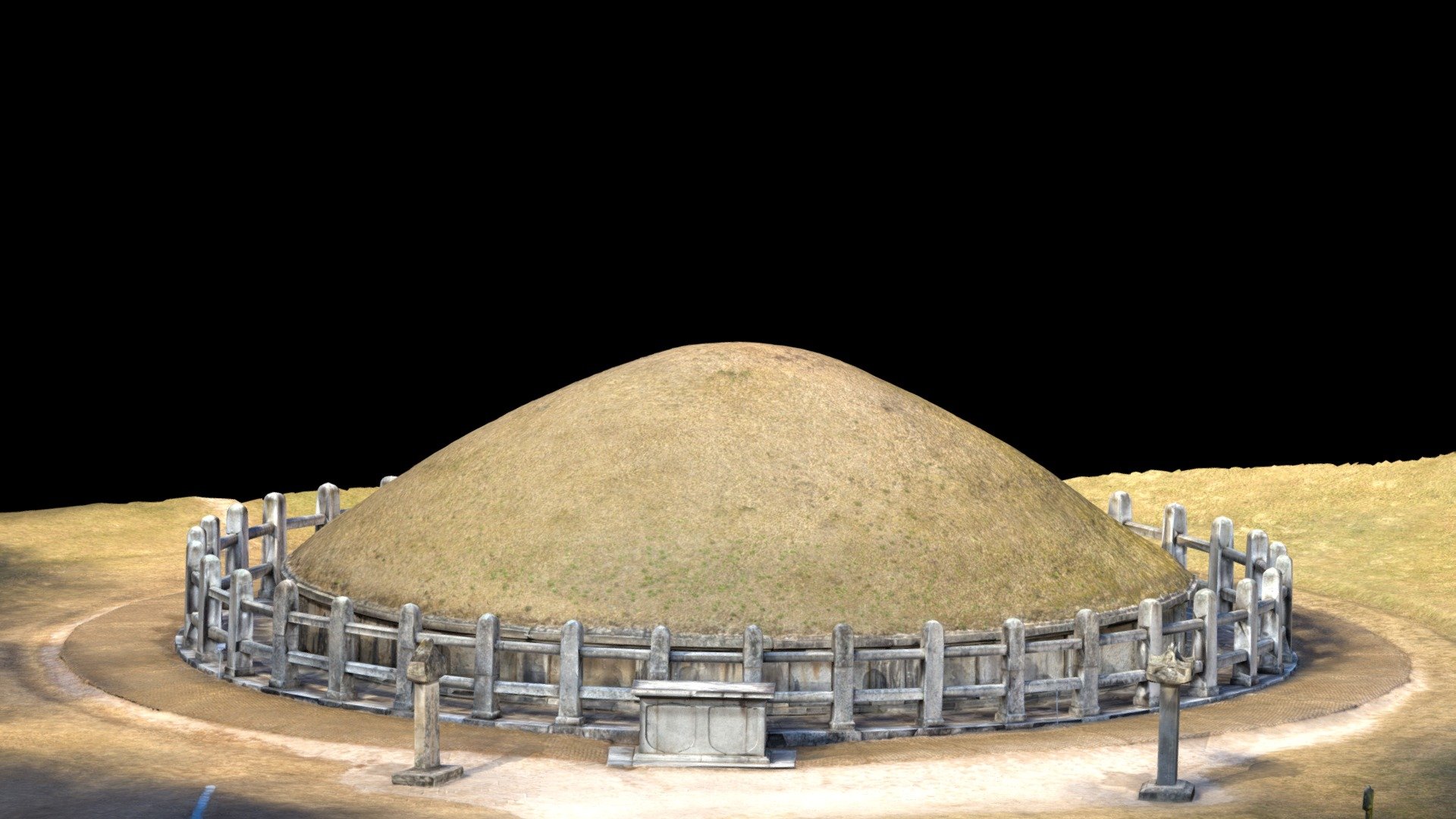 Tomb of Kim Yu-sin, Gyeongju - Download Free 3D model by KOREA HERITAGE ...
