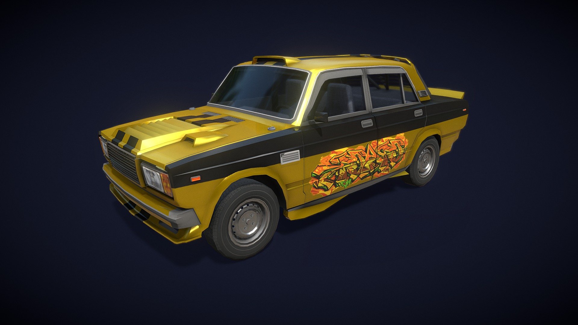LADA 2107 - 3D model by Yury Misiyuk (@Tim0) [a7b0743] - Sketchfab