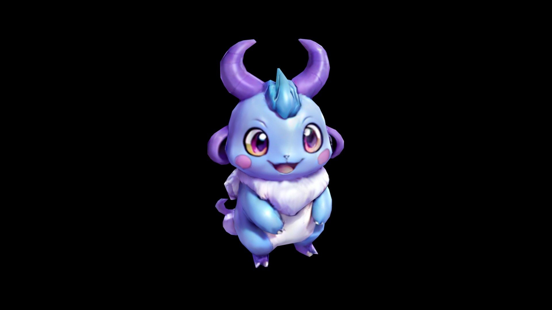 The adorable purple and blue two-tailed Pokemon - Download Free 3D ...