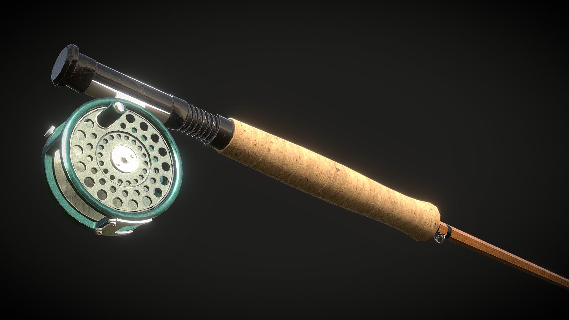 1950s Fishing Rod - 3D model by Burak Celikkanat (@burkc) [a7b0c84 ...