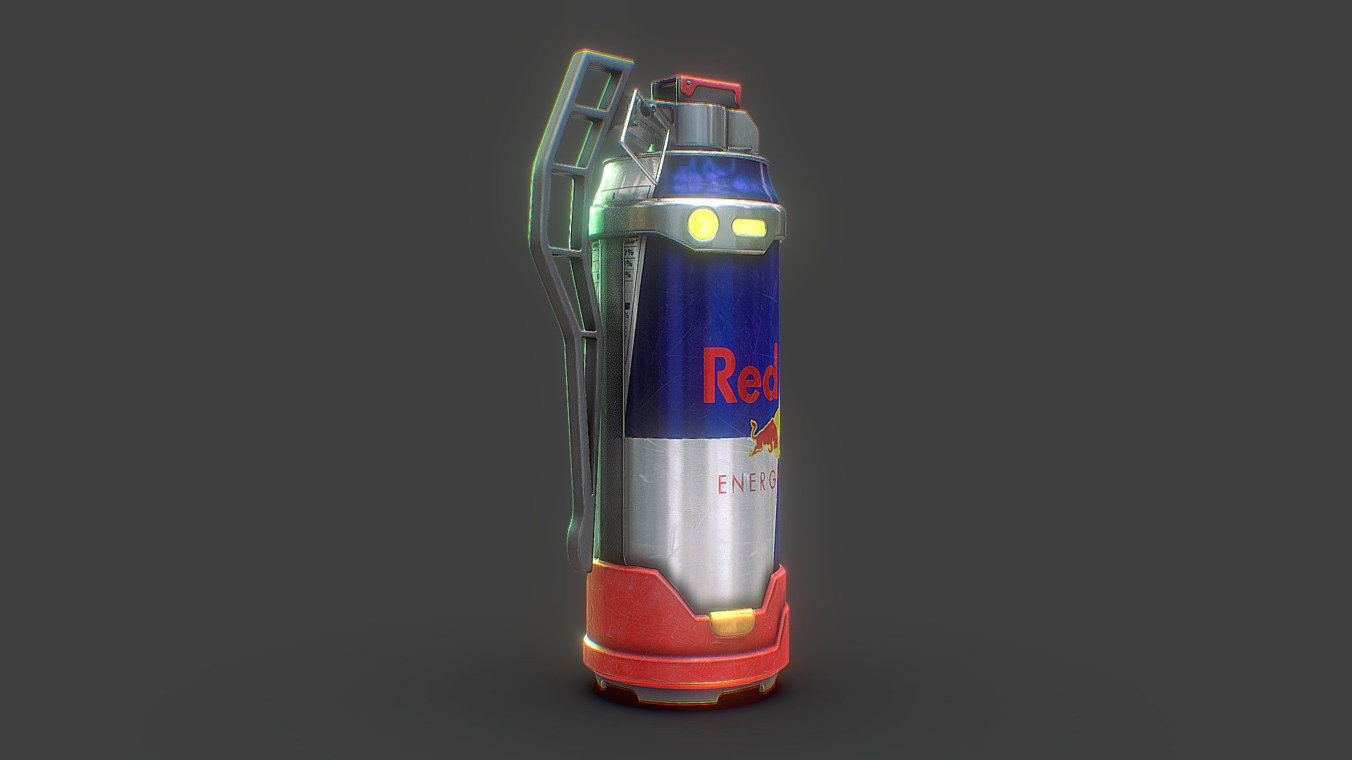 Redbull Can Grenade - Flashbang - Download Free 3D model by ArchViz ...