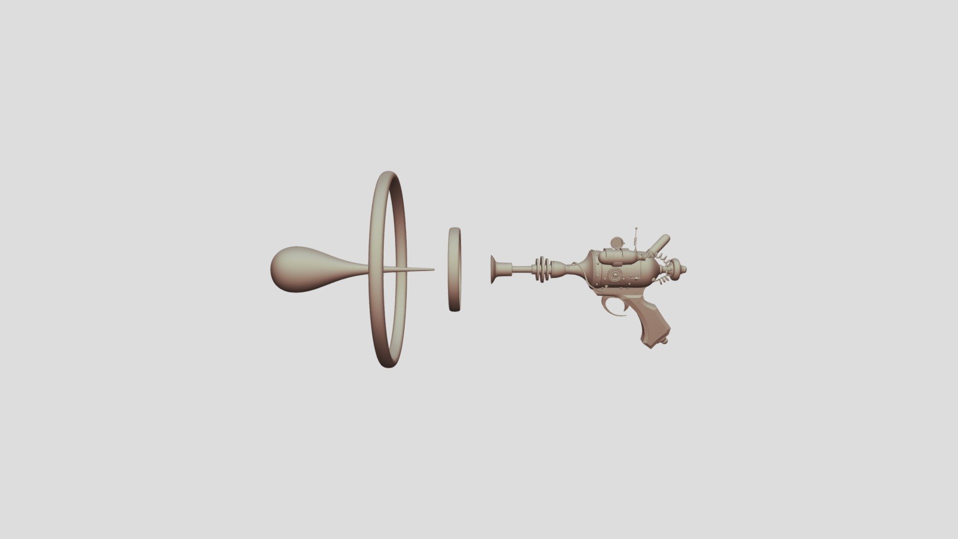 RAY GUN RENDER READY - Download Free 3D model by carlosfindley [a7b2999 ...