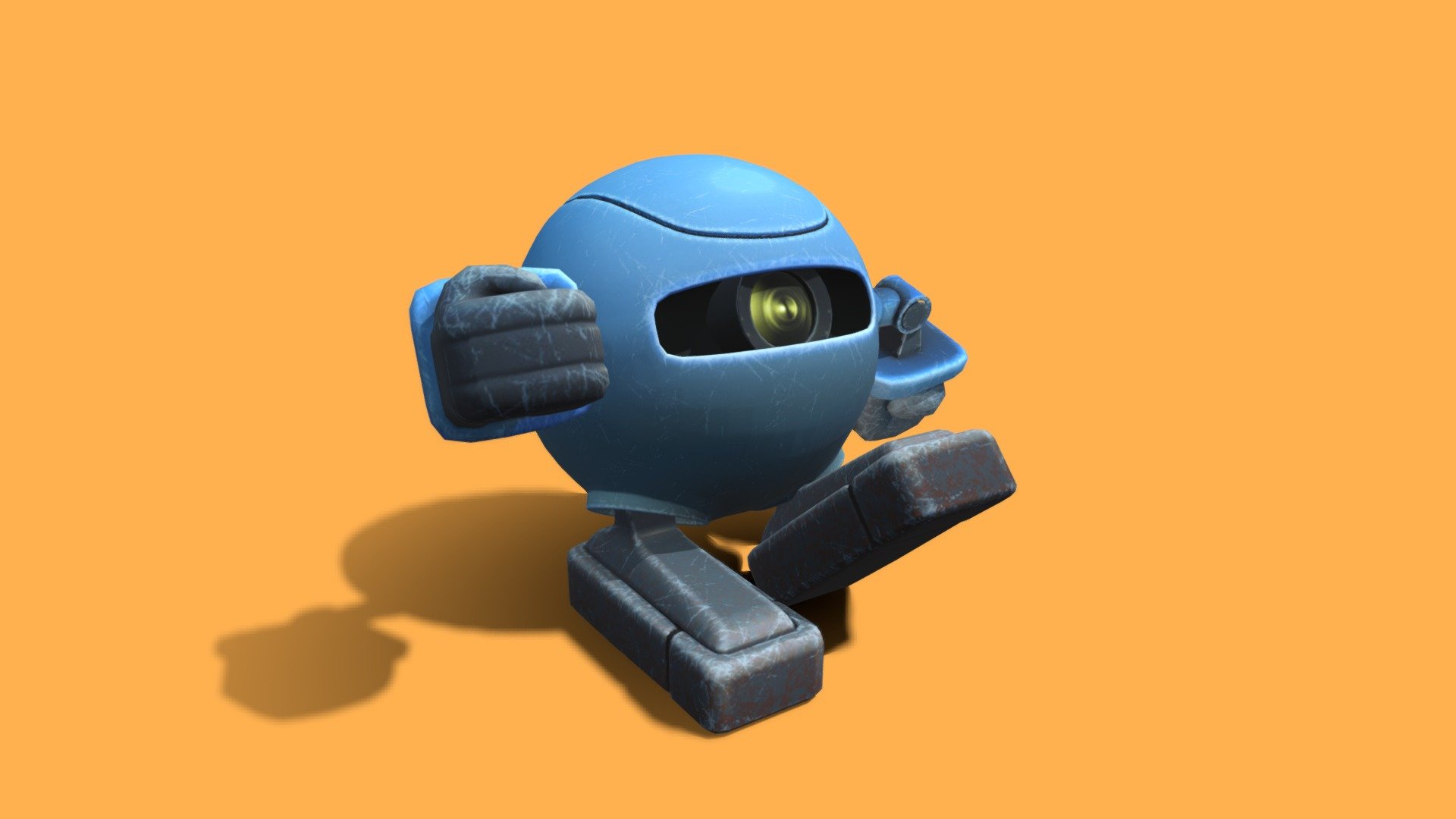 Small round guy - 3D model by mabrurhrivu [a7b3bba] - Sketchfab