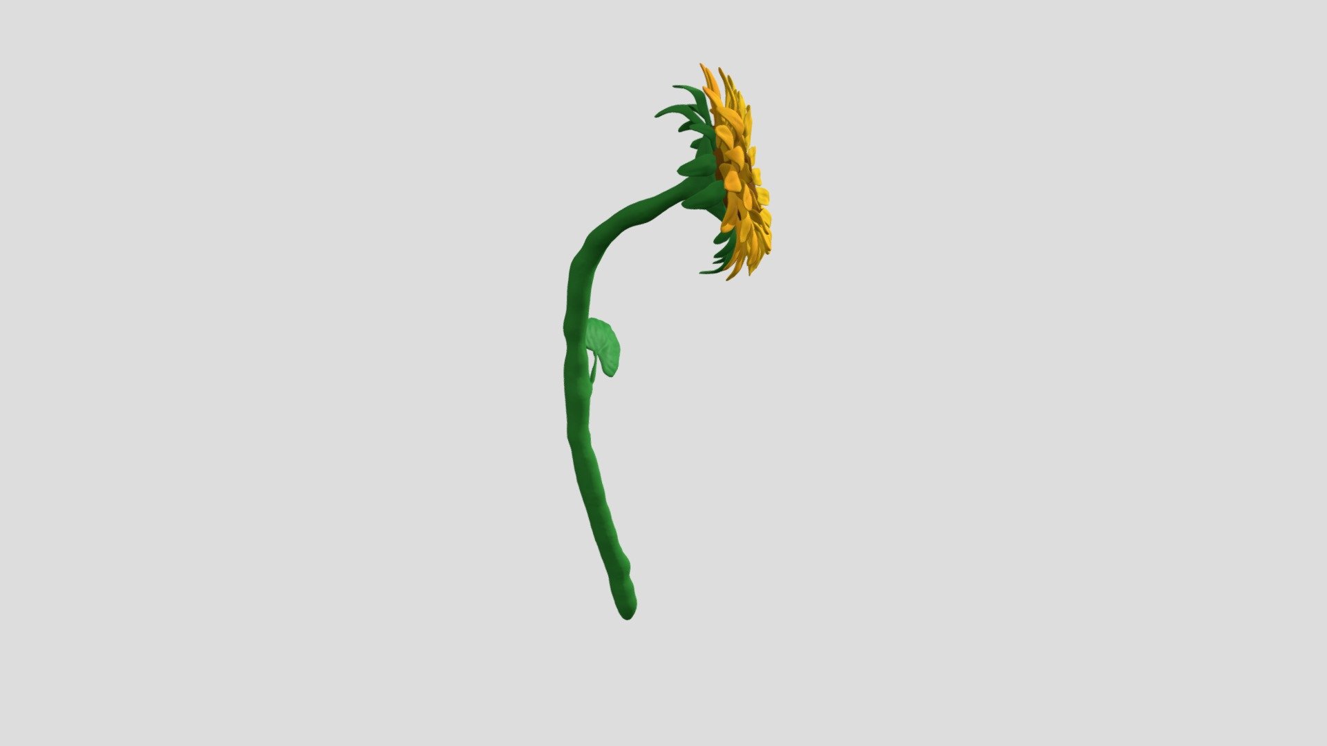 Organic modelled sunflower - 3D model by iselinlokoy [a7b5527] - Sketchfab