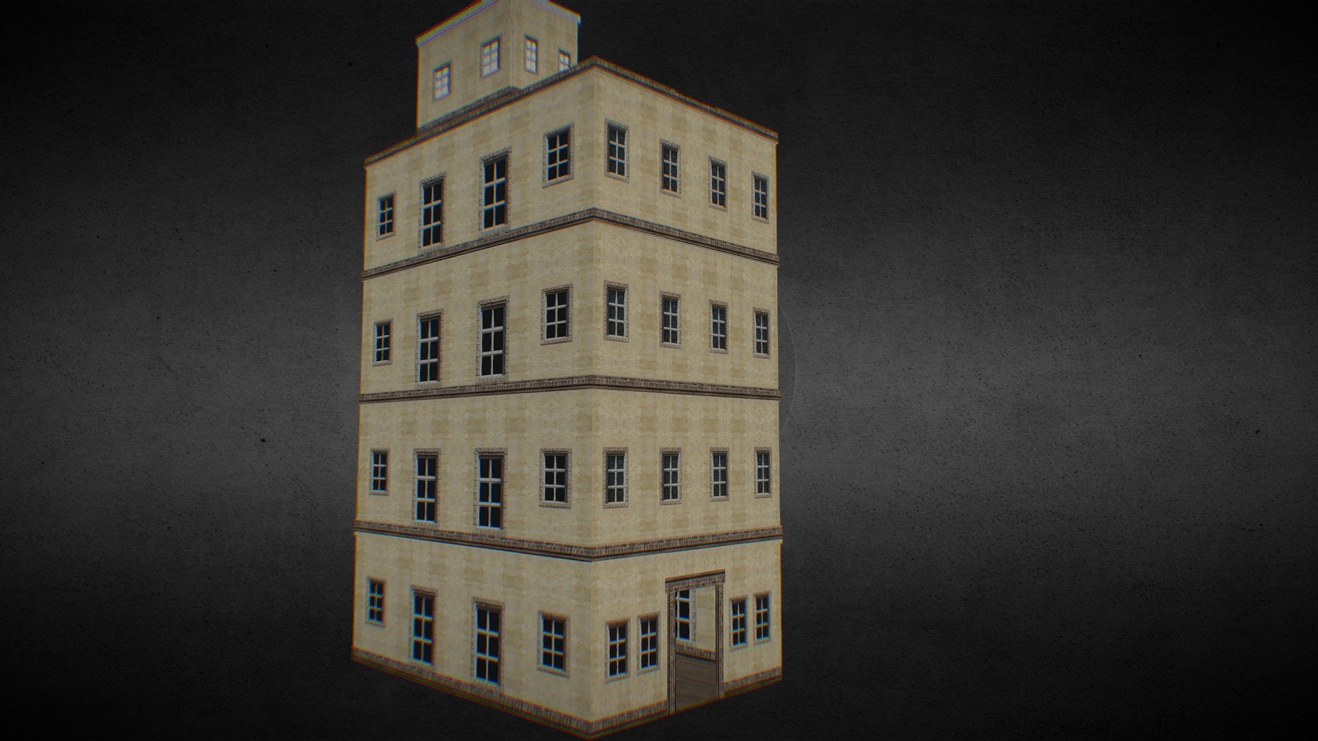 Game Ready City Building - Enter able with UVs - Download Free 3D model ...
