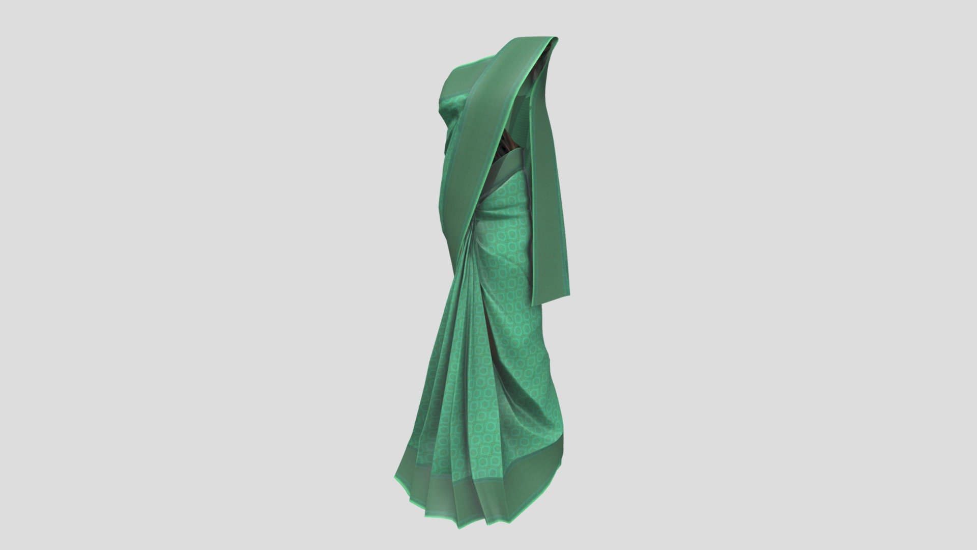 Saree - 3D model by Vikas Goud (@vikasgoud610) [a7b8334] - Sketchfab