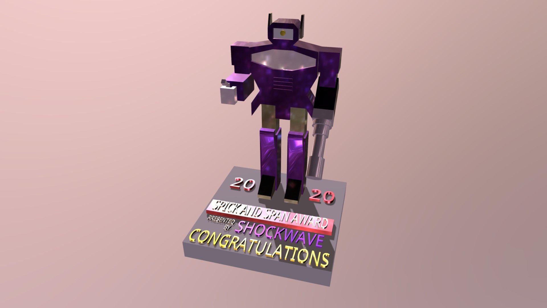Spick & Span Award Design by Kevin - Download Free 3D model by ...