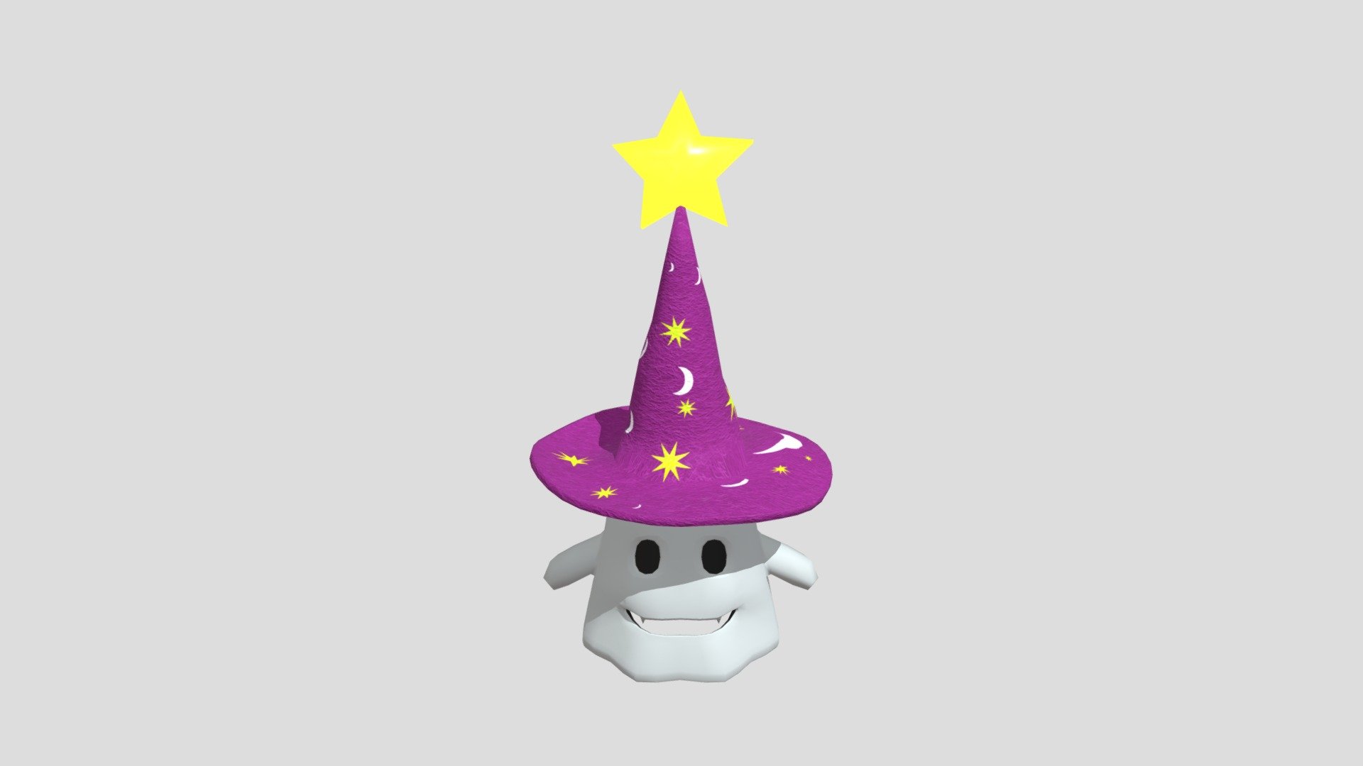 Wickedly, the Ghost Wizard-In-Training - 3D model by EduardoOlmos ...