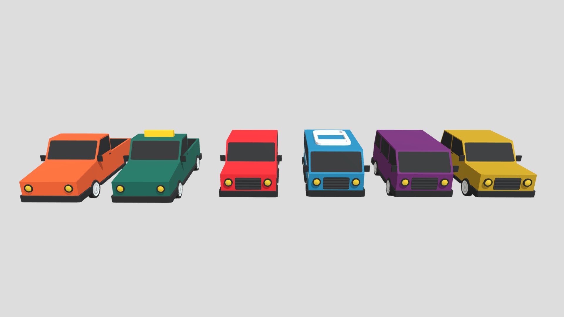 Low Poly Cars - Buy Royalty Free 3D model by virtualizetech [a7bb334 ...