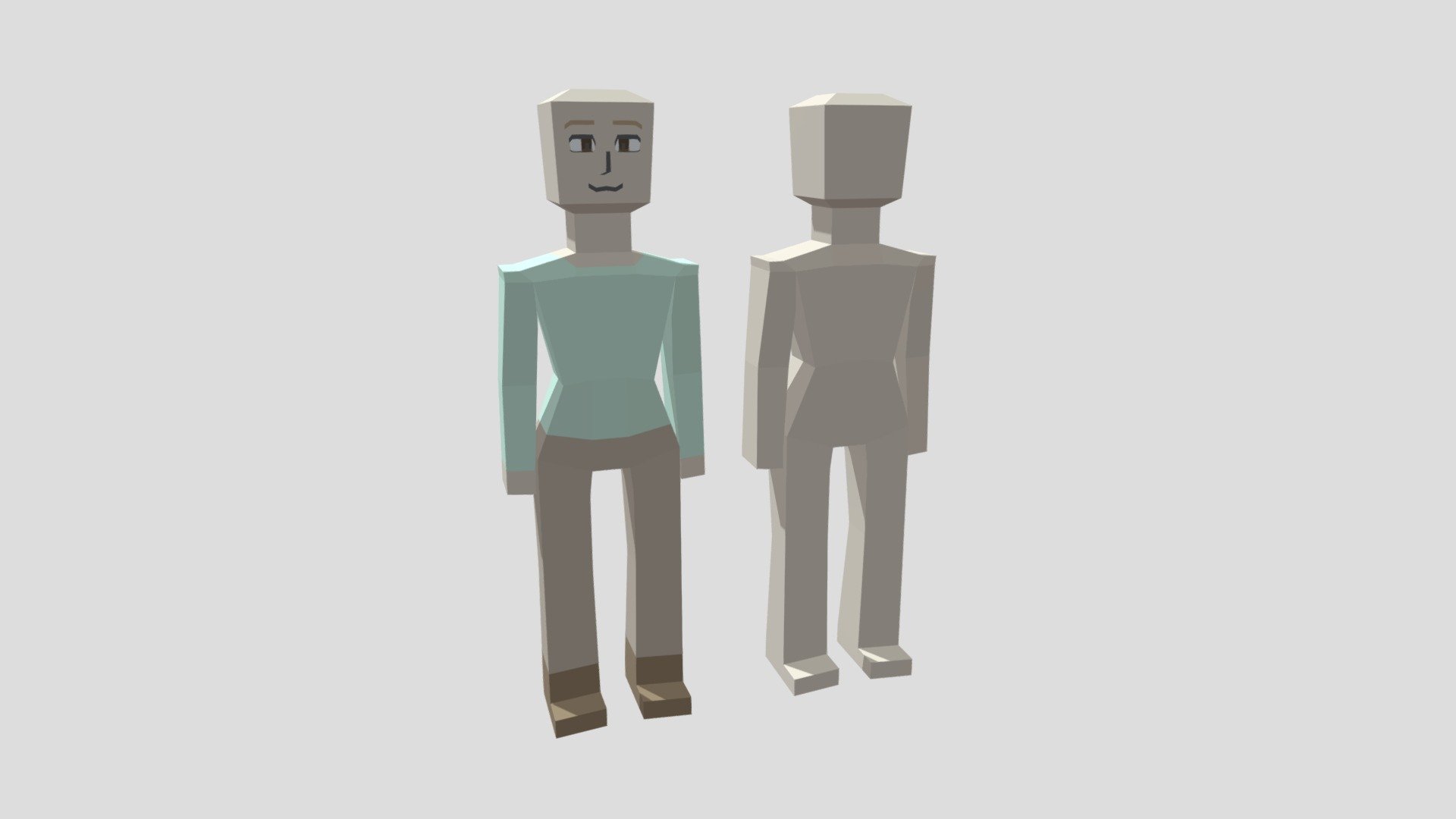 Low-poly Human - Download Free 3D model by Holly_Climpson [a7bca17 ...