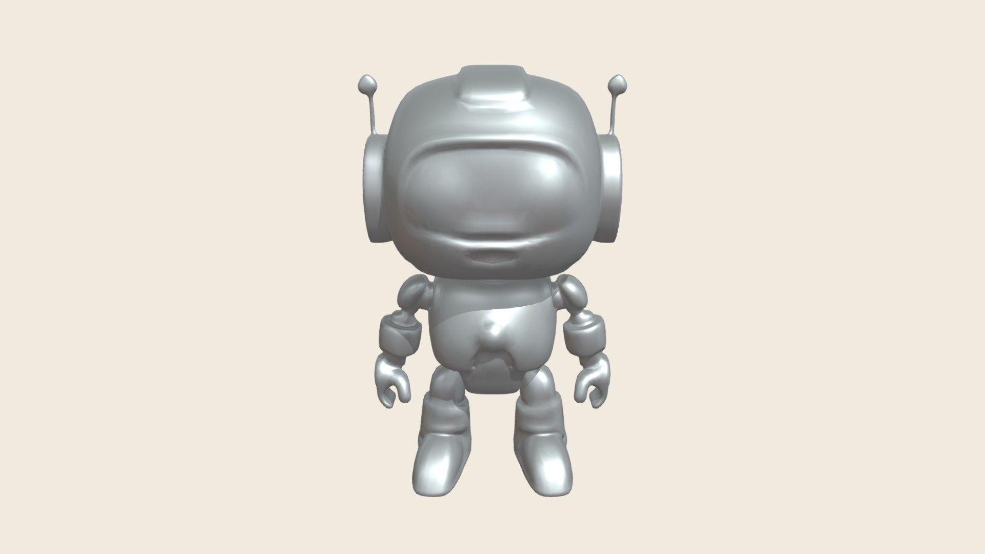 Small humanoid robot - 3D model by organised [a7bea0f] - Sketchfab