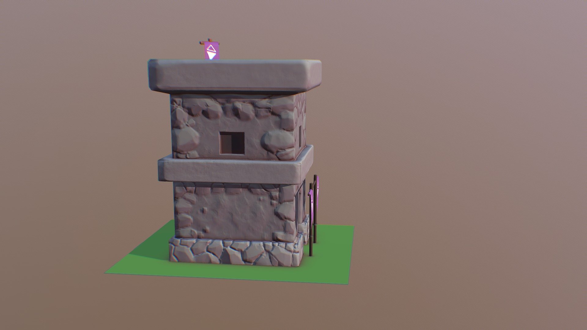 Tower - 3D model by Rynkan [a7bfe87] - Sketchfab