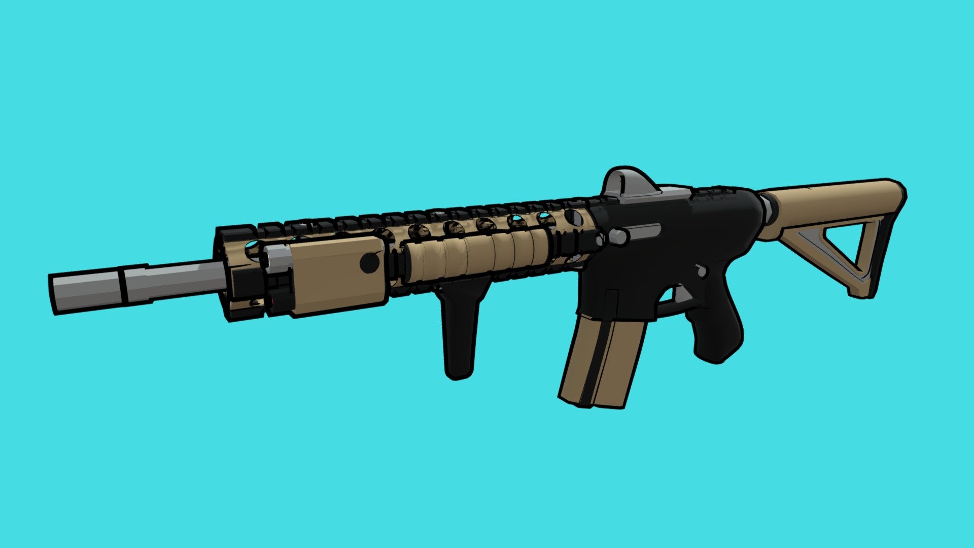 Toon Shaded AR - 3D model by CatgirlNotLive [a7c0fc9] - Sketchfab
