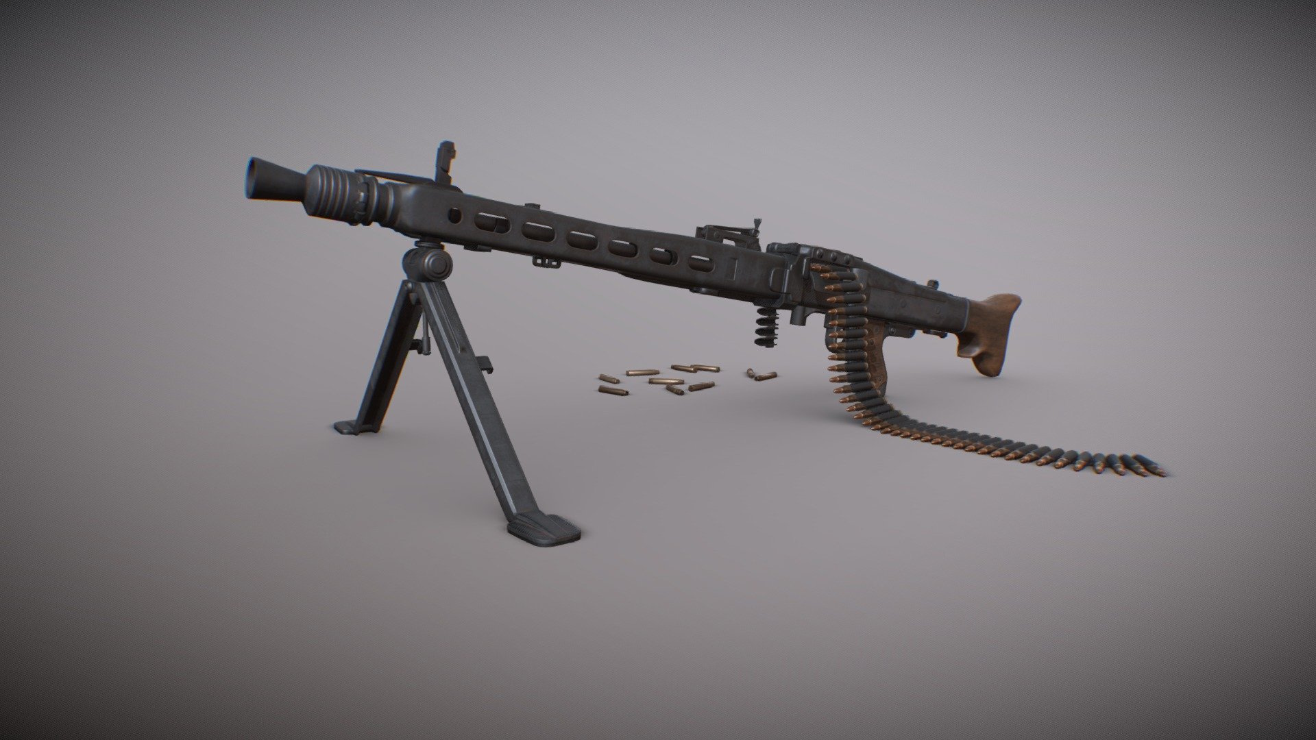 MASCHINENGEWEHR (MG 42) - Download Free 3D model by drcrazzie [a7c6b12] - Sketchfab