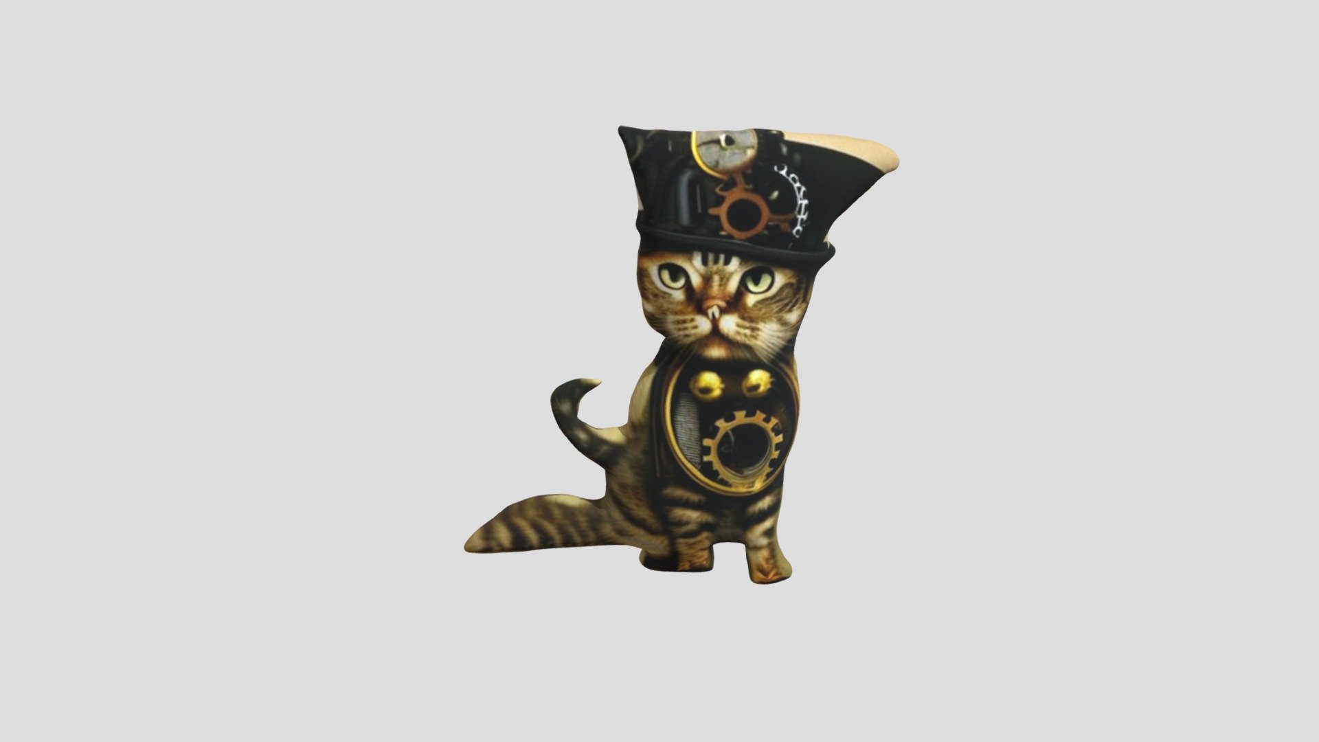 Steampunk cat - 3D model by bogiatzis.leon [a7c6e6c] - Sketchfab