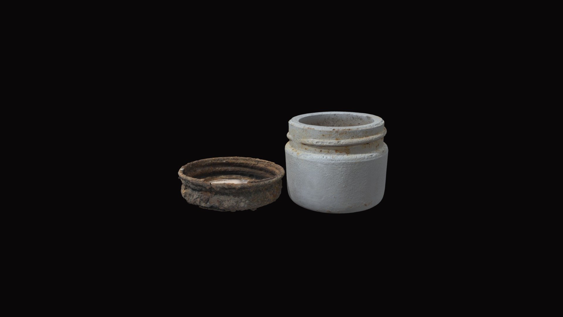 Cream Jar with Contents - 3D model by MSU DHI Lab [a7c86d7] - Sketchfab