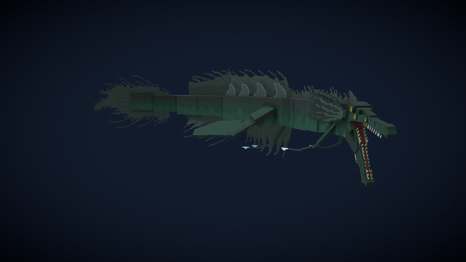 Sea Serpent {Commission} - 3D model by benlikessharks (@yepitsben ...
