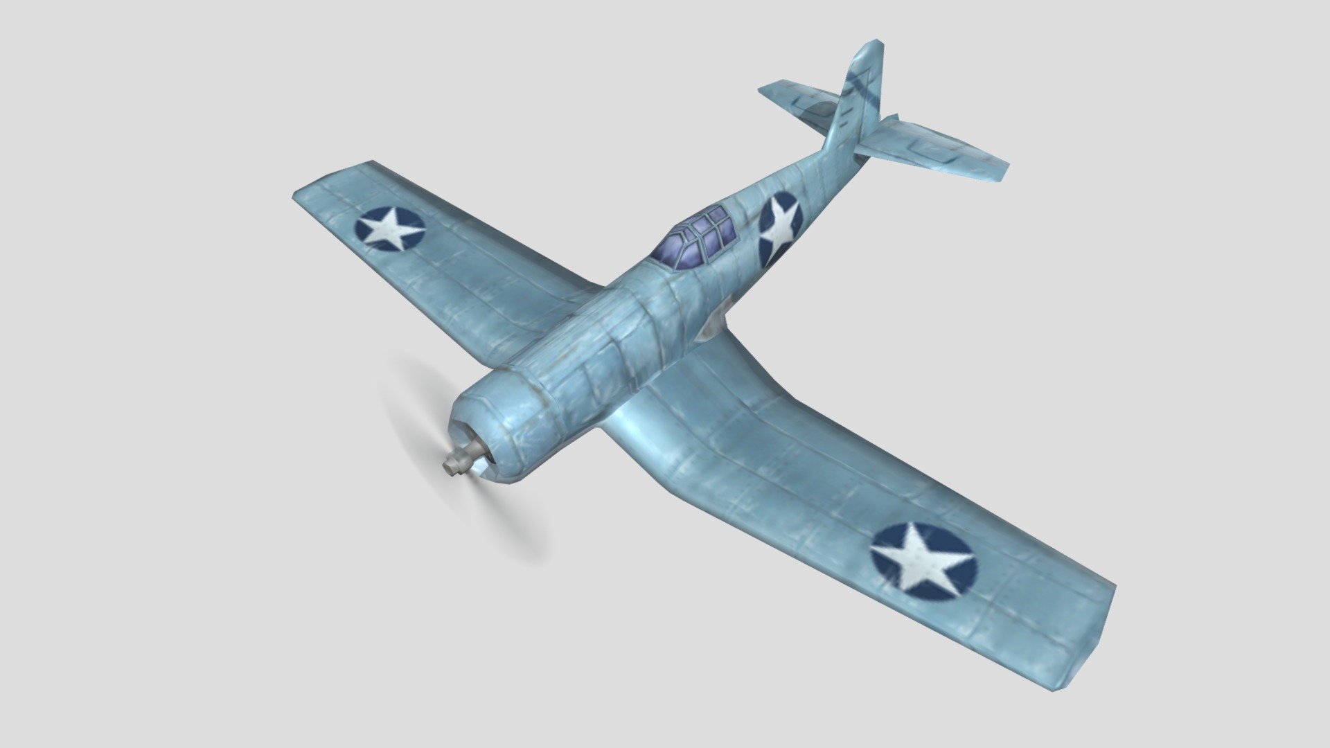 Vought F4U Corsair Warplane Low Poly Asset - Buy Royalty Free 3D model by Area1 [a7cbab6 ...