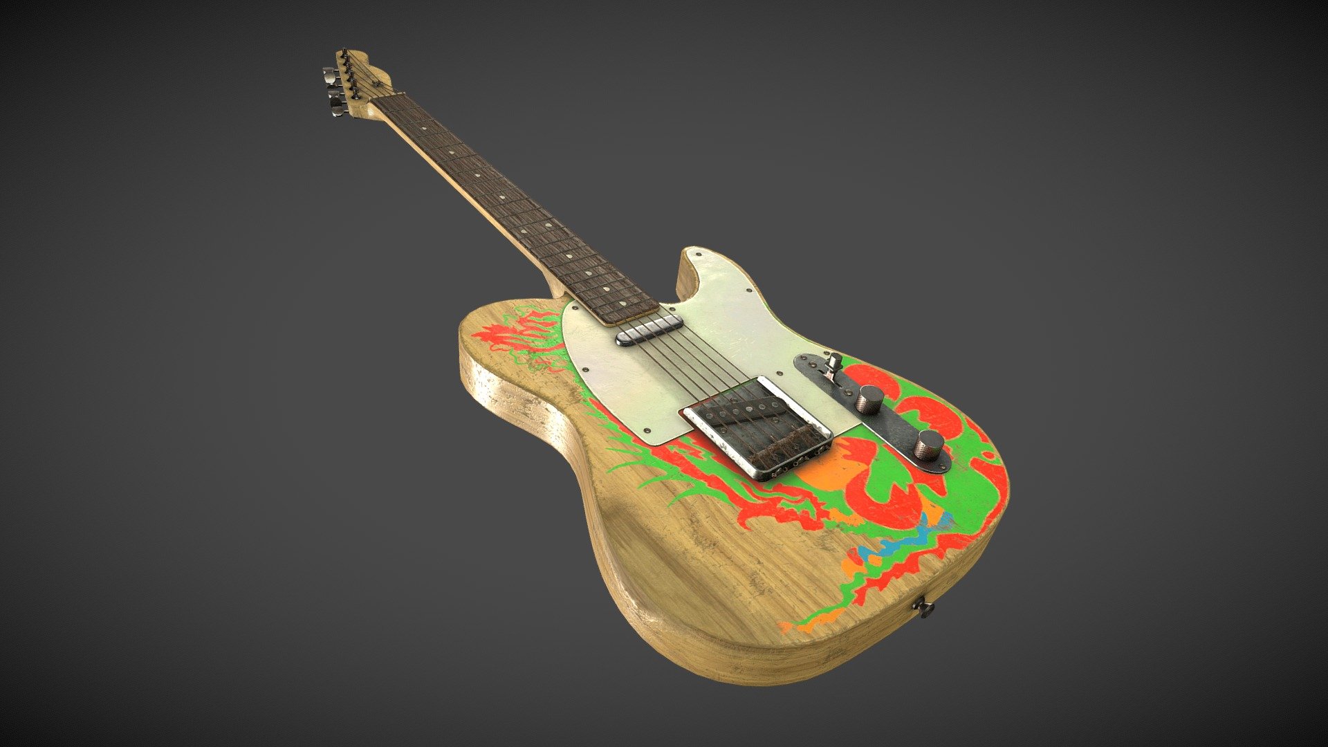 2003 Fender Telecaster Masterbuilt John English Shag Voodoo GuitarPoint ...