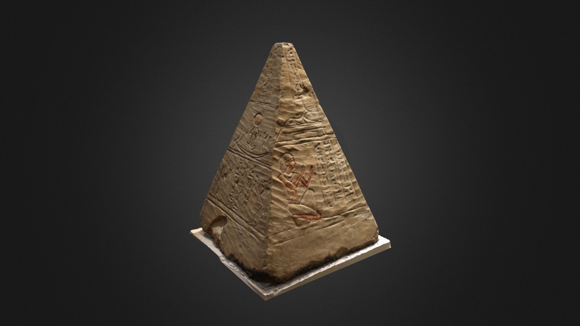 Pyramidion of Iufaa (664-525 BC) - 3D model by HeritageEast [a7d1479 ...
