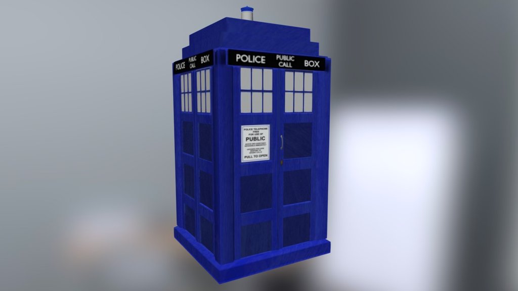 Tardis - 3D model by Jake Hartley (@jakehartley) [a7d2880] - Sketchfab