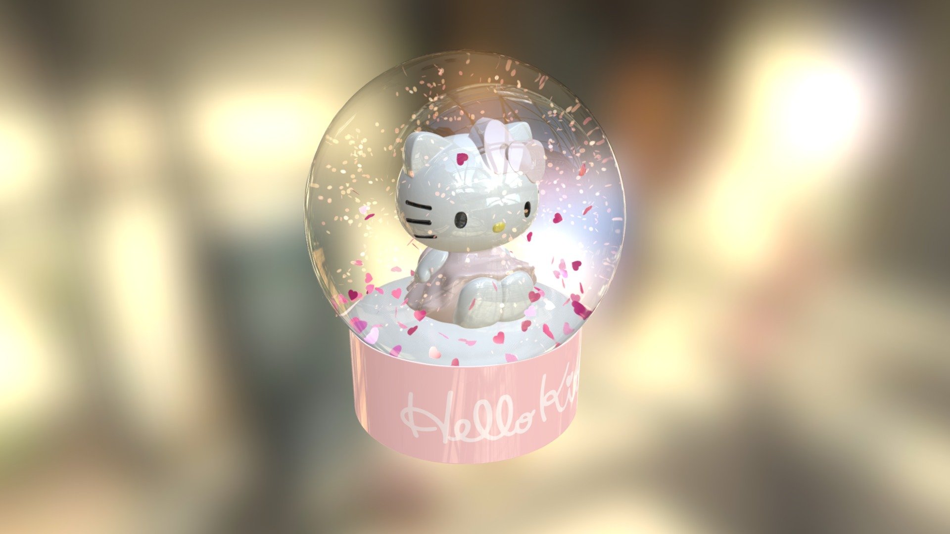 Hello Kitty 水晶球 - 3D model by 吴杨峰Wuyangfeng (@Yf.Wu) [a7d3209] - Sketchfab