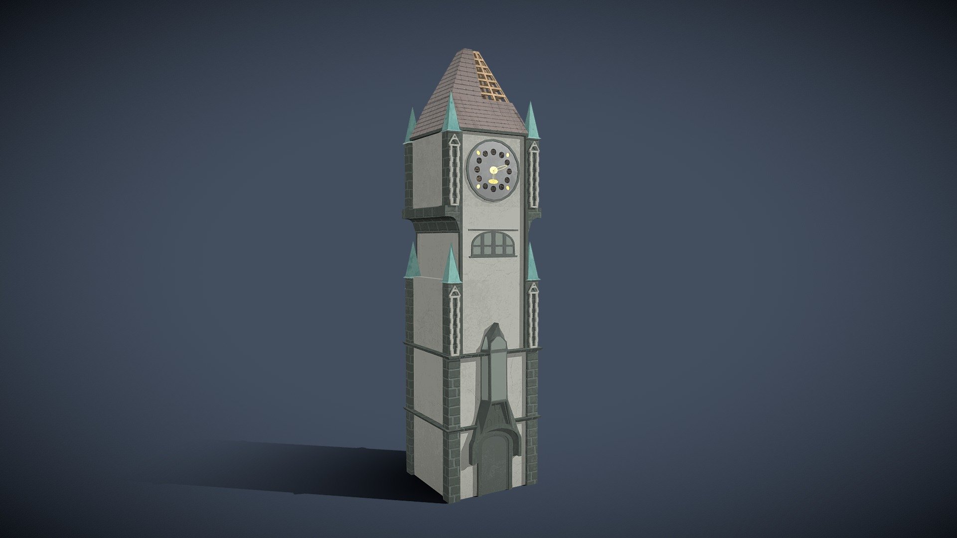 Bell tower - 3D model by Alycia (@soudathip) [a7d412f] - Sketchfab