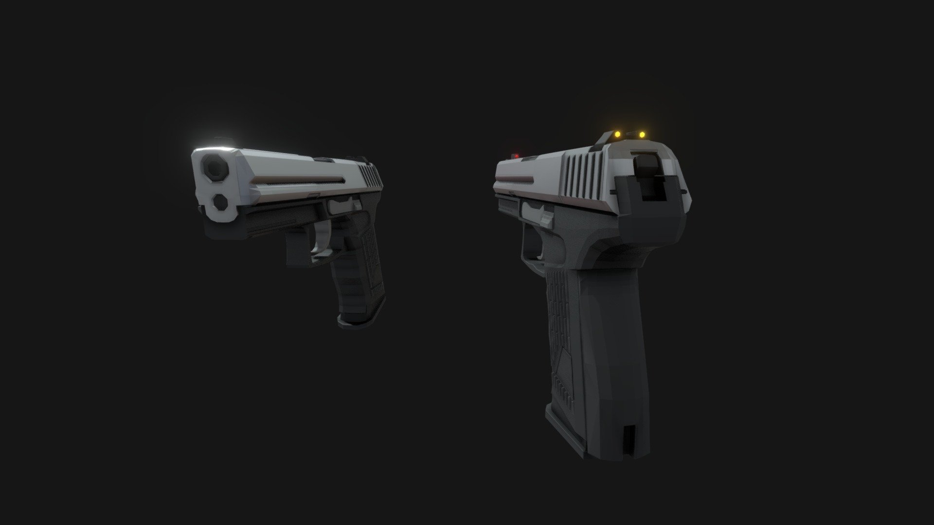 Low poly p2000 - 3D model by Victorcstr [a7d4487] - Sketchfab