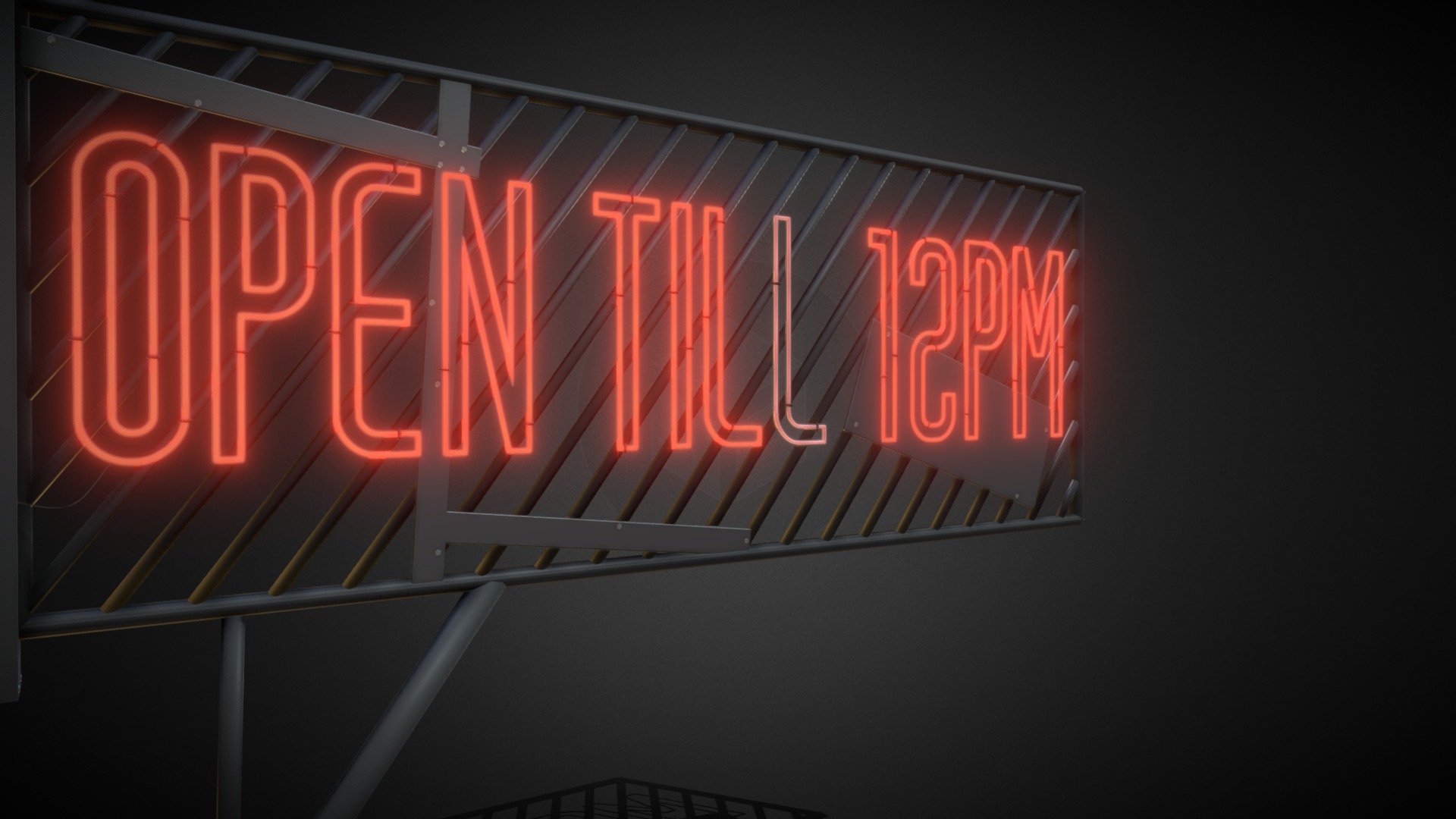 Small neon sign. - Download Free 3D model by Brendan Wood ...