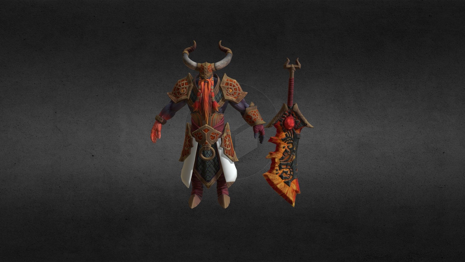 NPC Fire Giant - 3D model by smitedatamining [a7d77a6] - Sketchfab