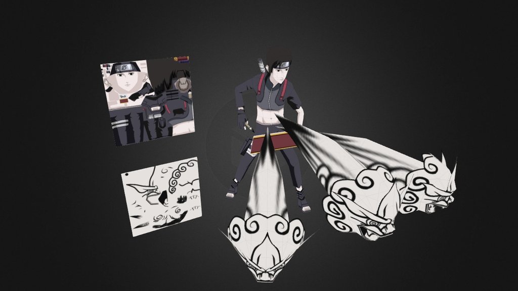 Sai from Naruto Shippuden - 3D model by neilcatorce [a7d8a31] - Sketchfab