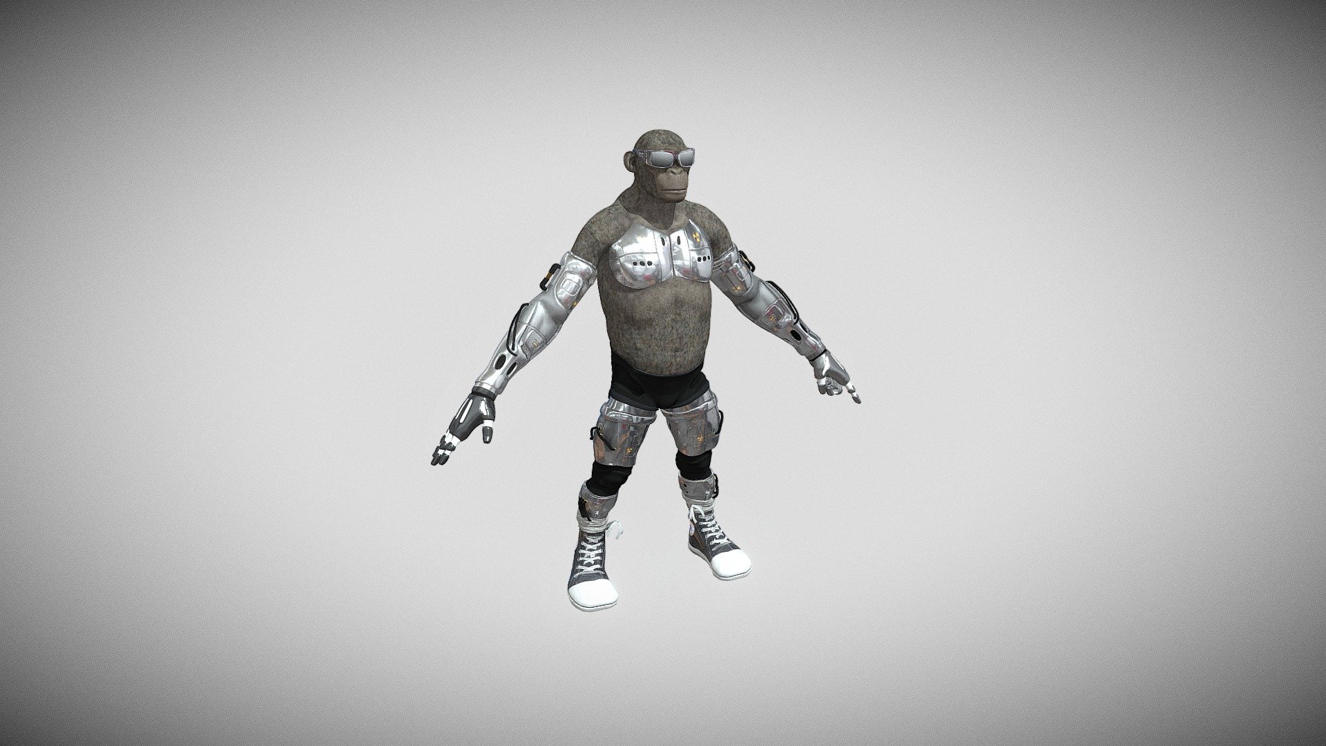 22Block Cybor Apez NFT - 3D model by 22block [a7d9156] - Sketchfab