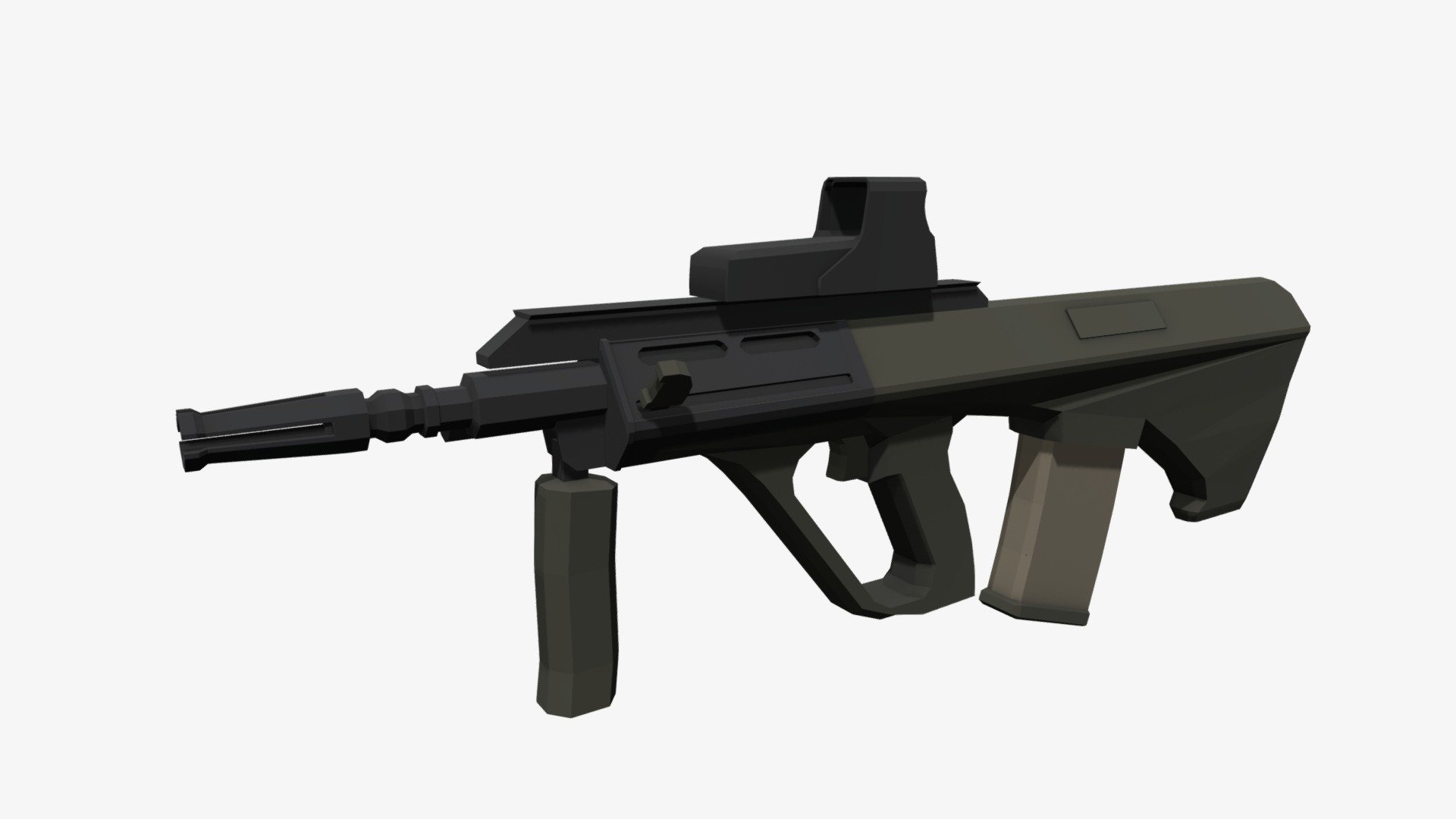 low Poly AUG CQB - 3D model by samanthacford [a7d9162] - Sketchfab