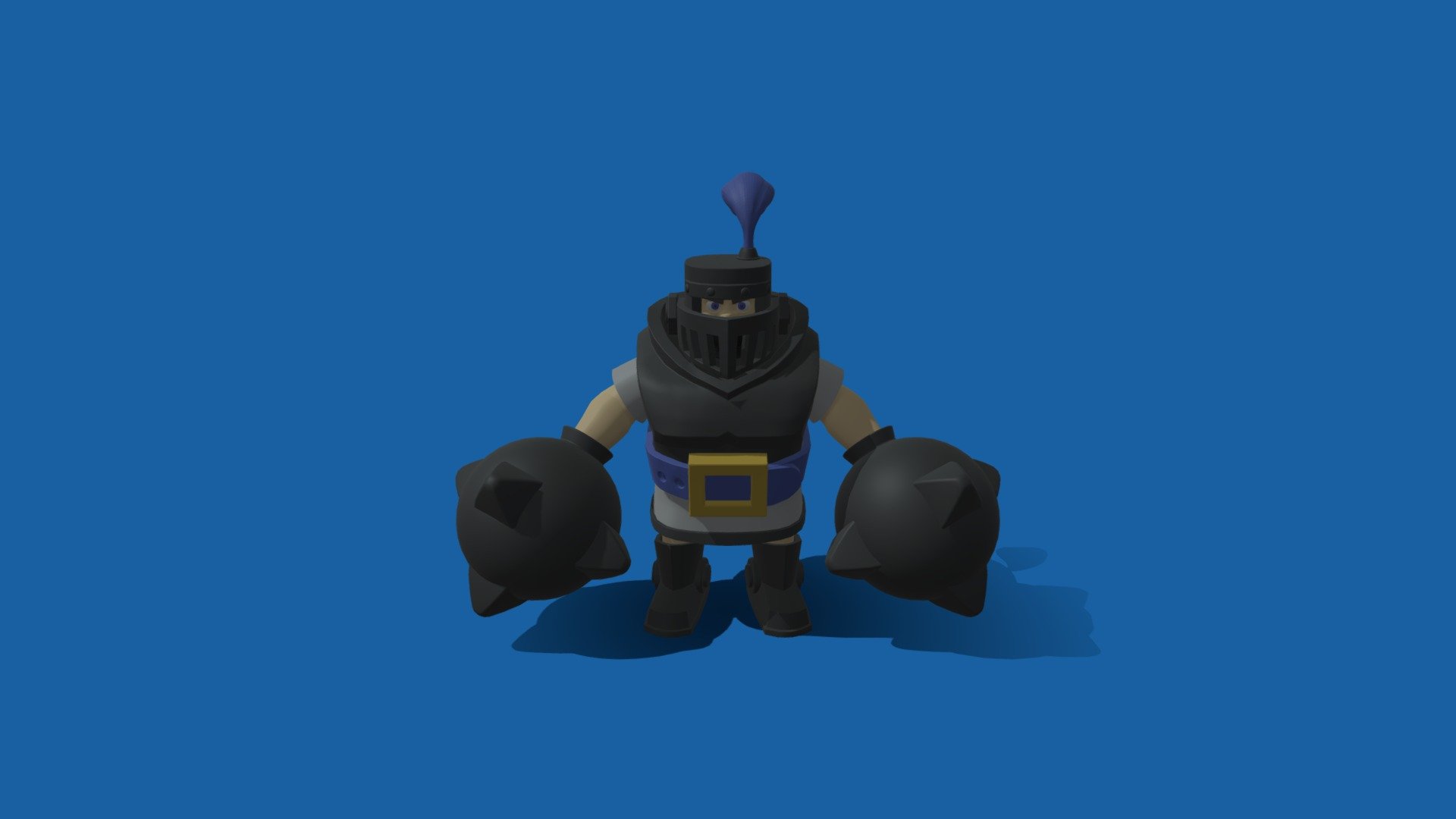 Clash Royale: Mega knight Fan Art (downloadable) - Download Free 3D ...