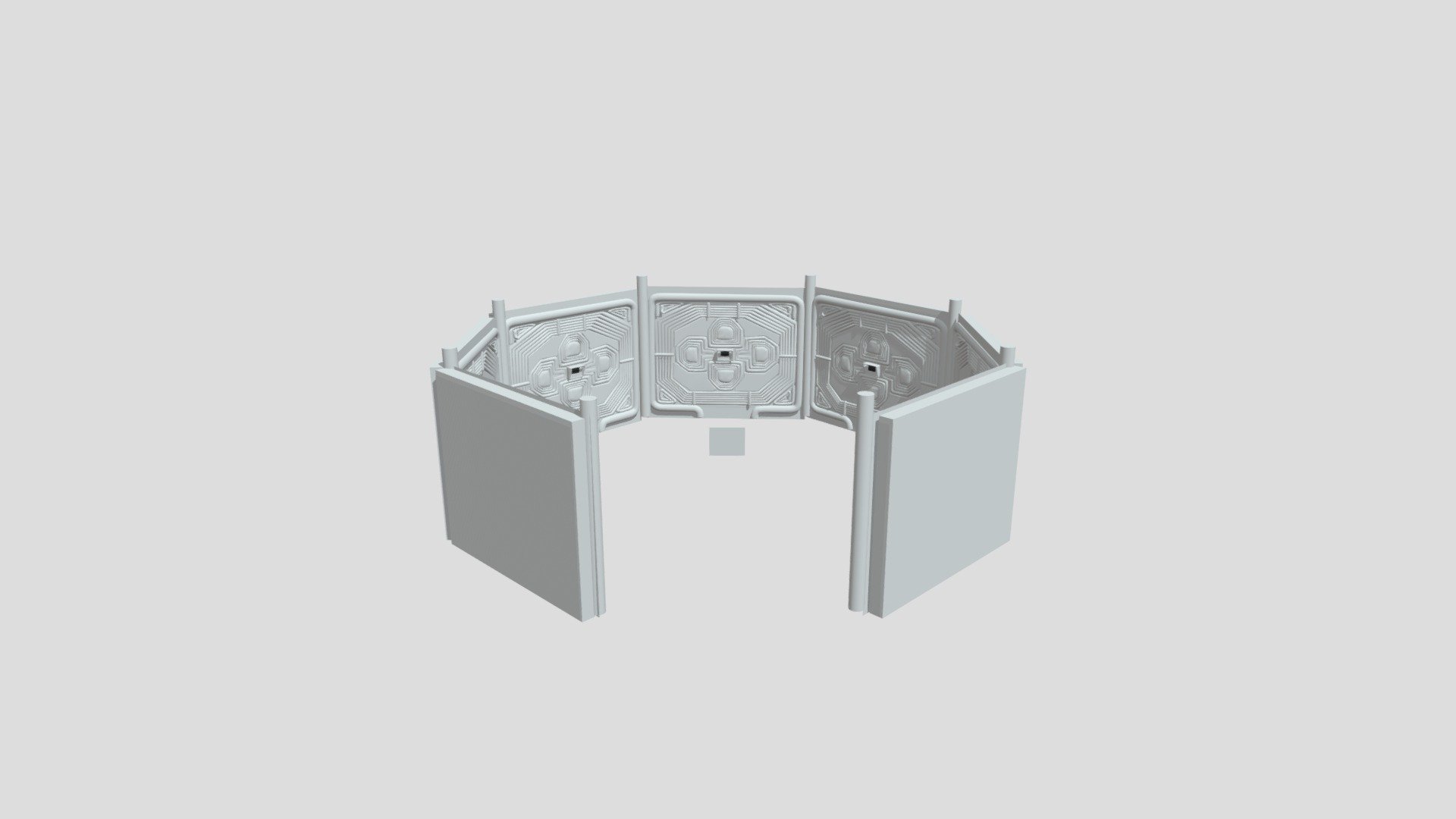 alien (1979) hypersleep chamber walls - 3D model by P Spruce ...