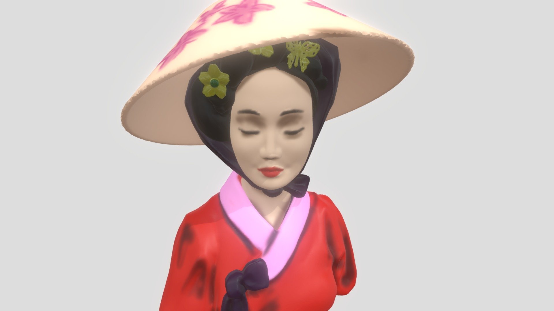 Korean lady - 3D model by Nemo-MK2 [a7db05b] - Sketchfab