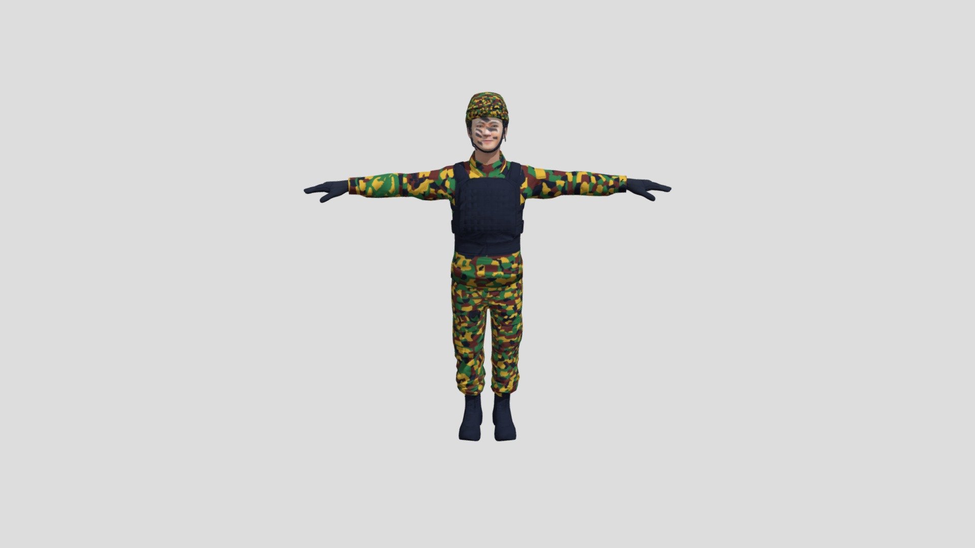 3D Army Chracter - Download Free 3D model by Usama Chohan (@uchohan0007 ...