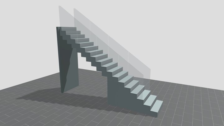 Glass-railing 3D models - Sketchfab