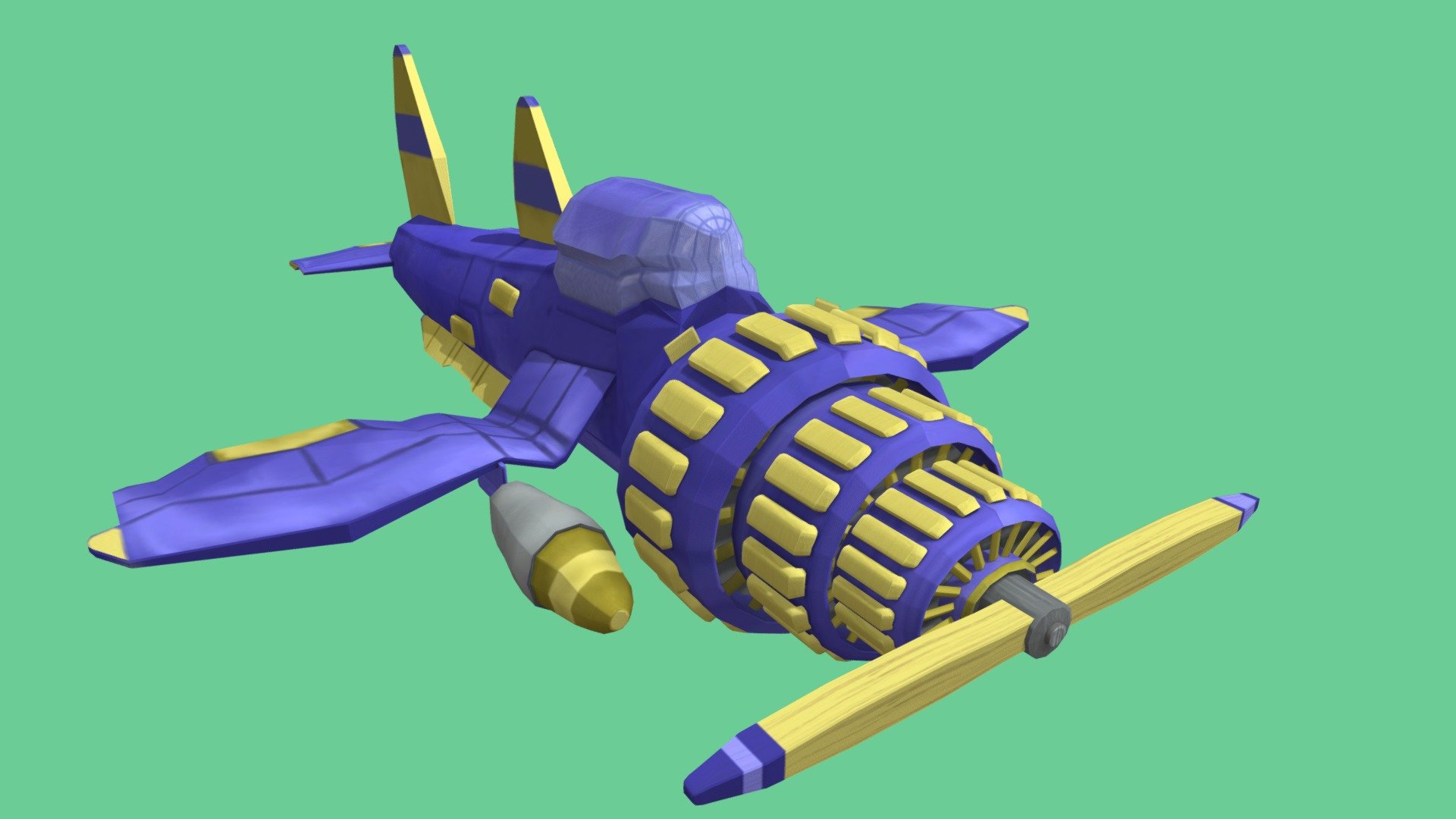 The Flying circus, DAE stylized plane - Download Free 3D model by ...