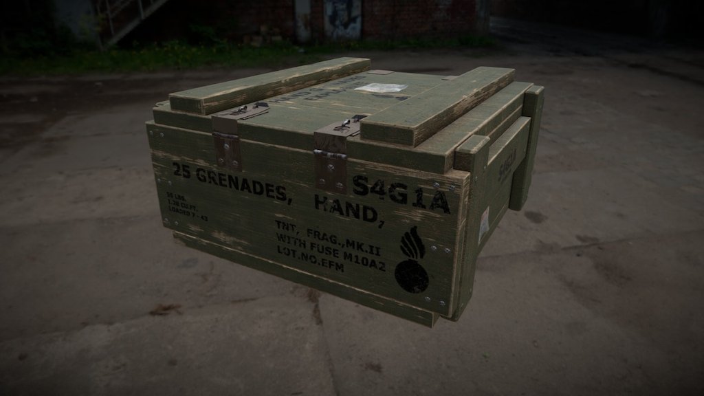 Mk.2 Grenades Crate v.1 - 3D model by Multipainkiller Studio ...