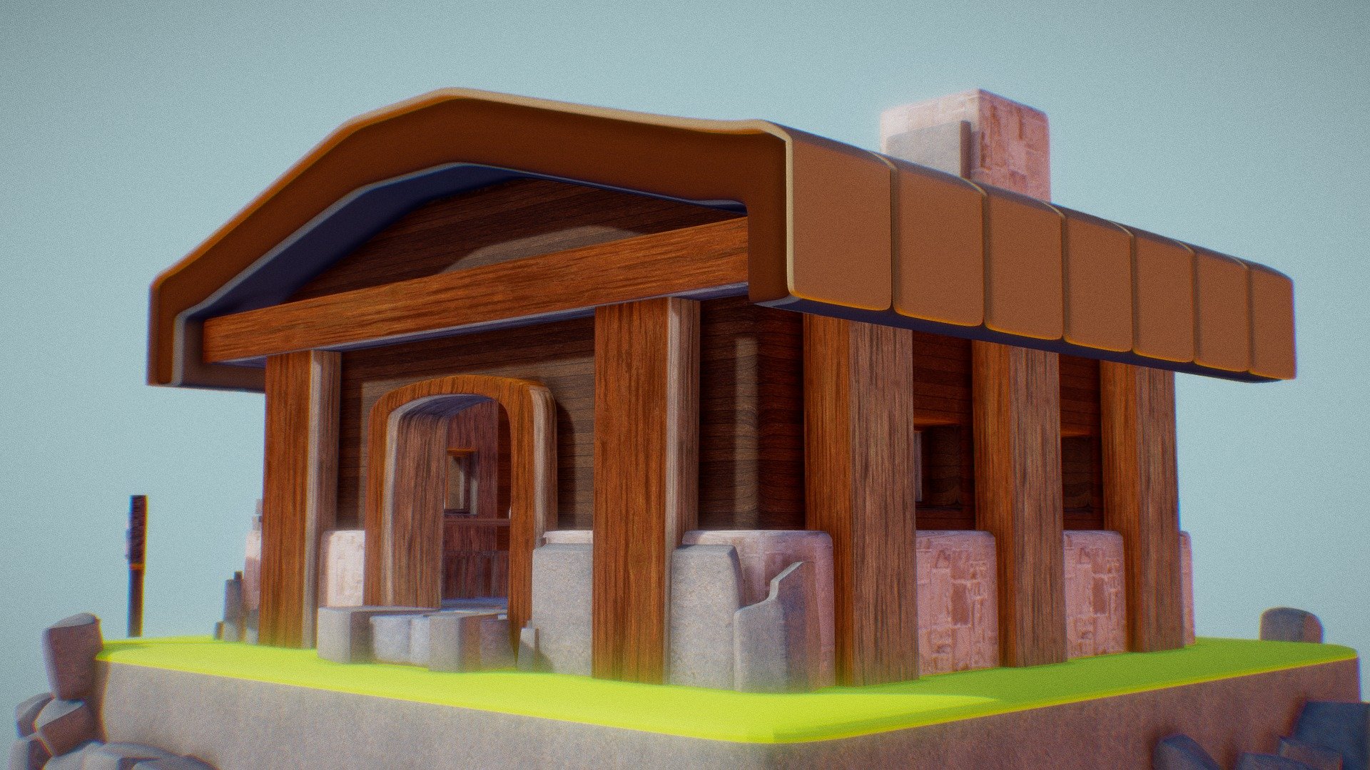 Town hall 2 Reworked [highest quality]. - 3D model by Artistio ...