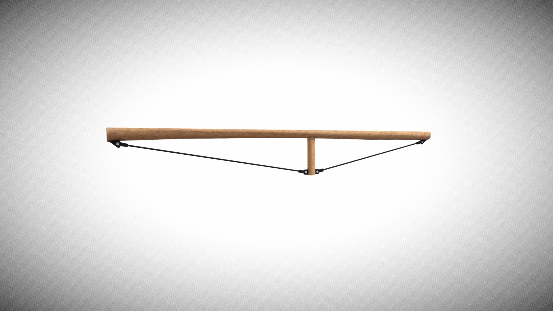 Round Timber Single Bowstring Truss - Download Free 3D model by ...