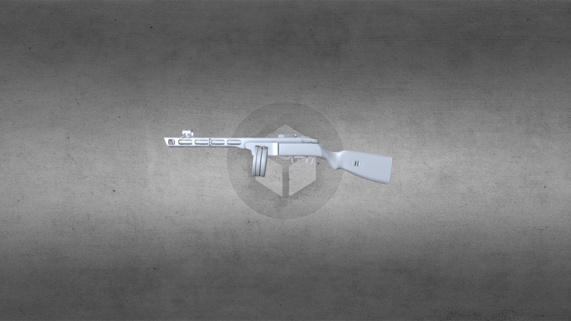 PPSh-41 Soviet Sub-Machine Gun (WIP) - 3D model by cryonaught [a7e376b ...