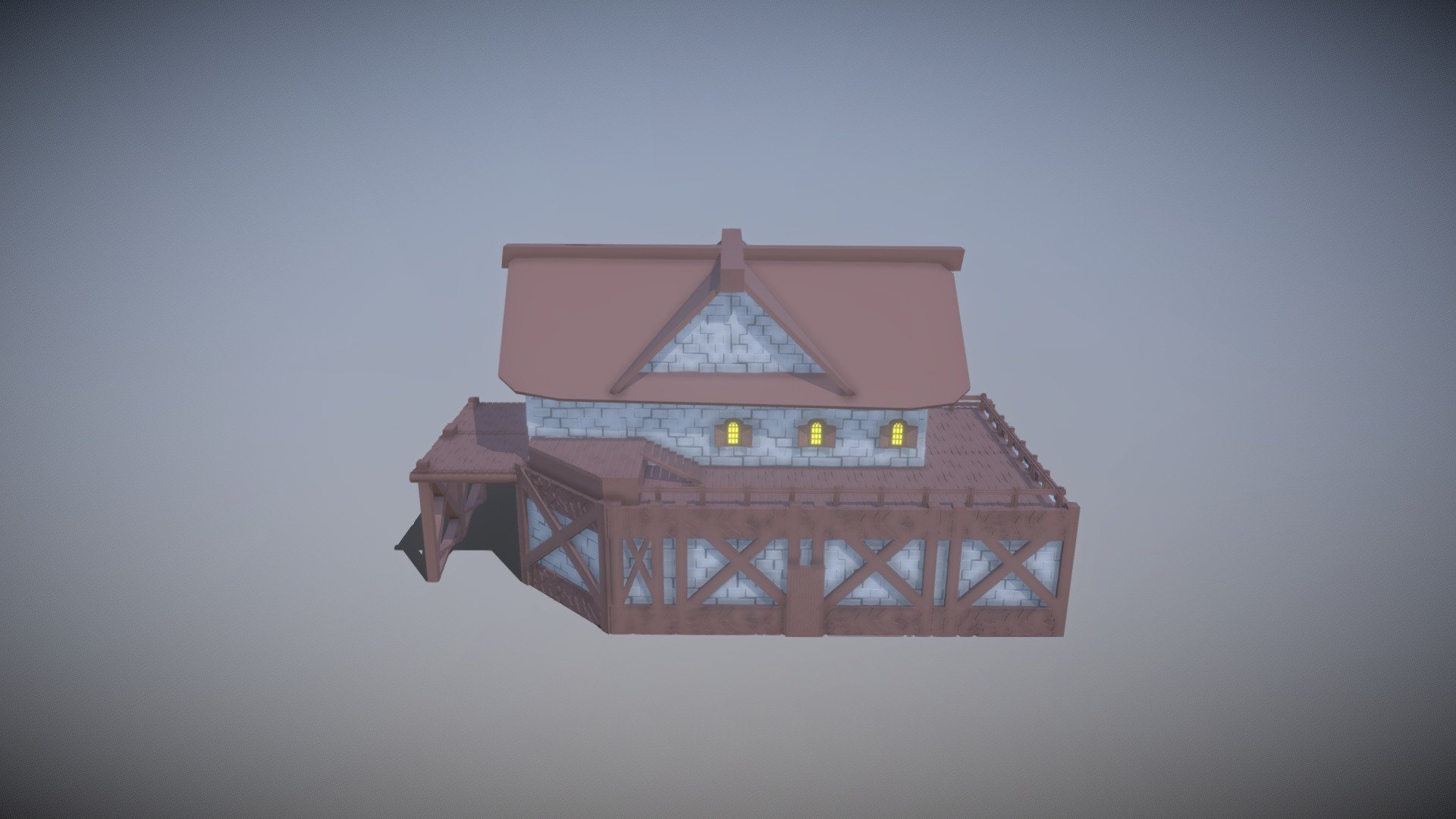 Realistic Medieval Cabin (Reupload) - Download Free 3D model by ...