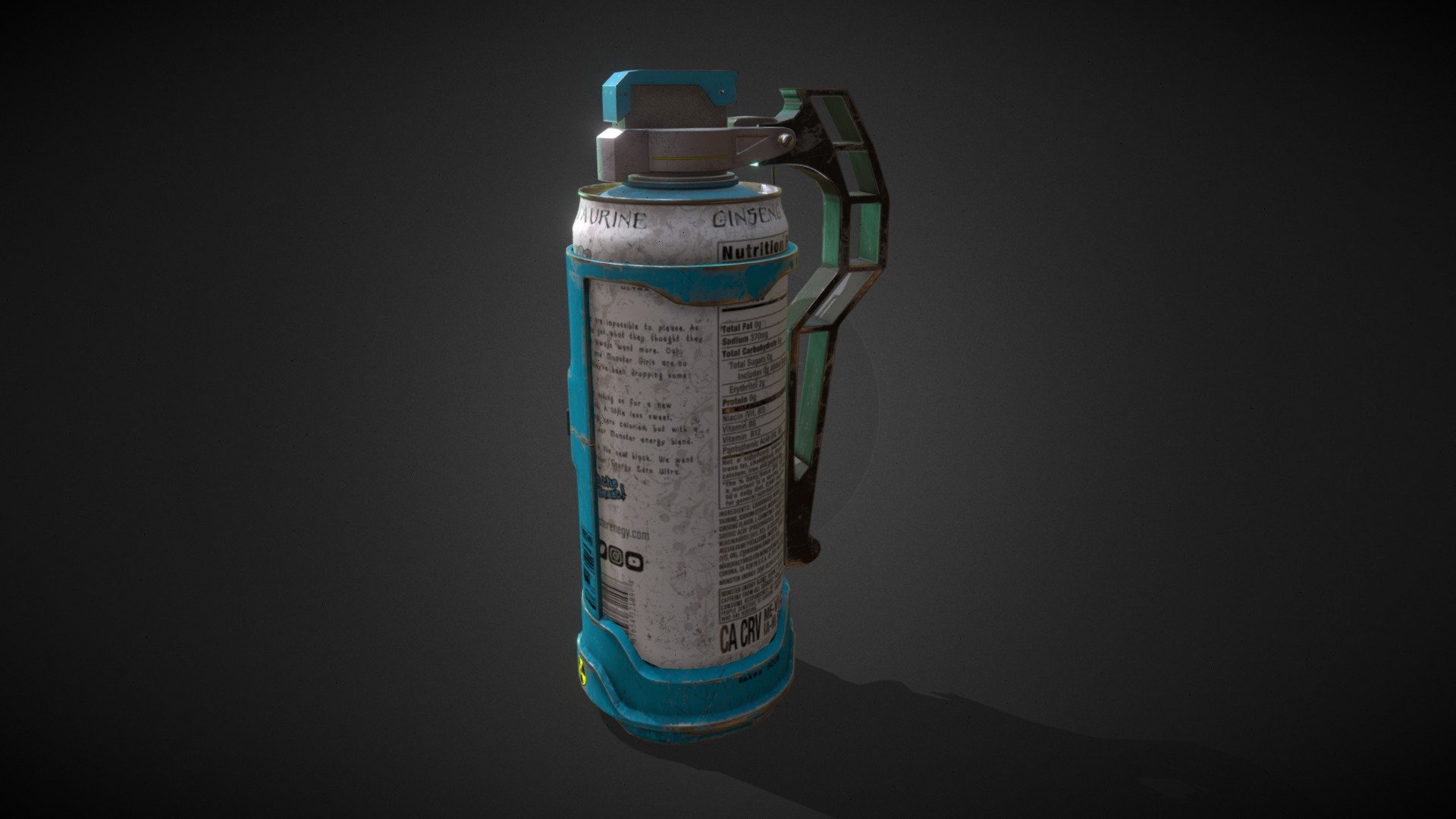 "Monster Energy" grenade - Download Free 3D model by rompac [a7e3f2c ...